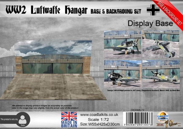 WW2 Luftwaffe Hanger Base & Background